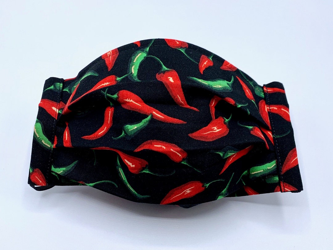 Red Chili Pepper Face Mask for Adults With Nose Wire and Adjustable Ear ...