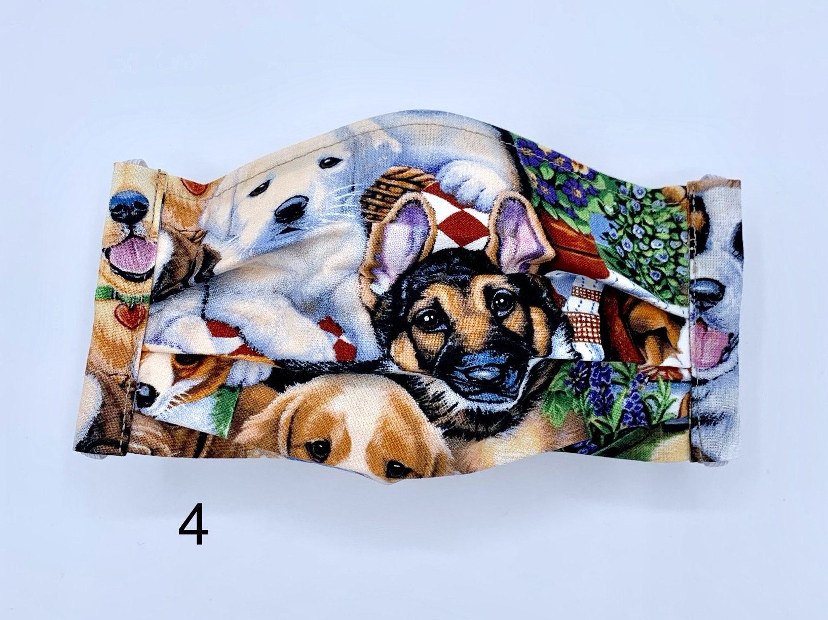 Unique Dog Face Mask Collage Shepards Goldens Adult with | Etsy