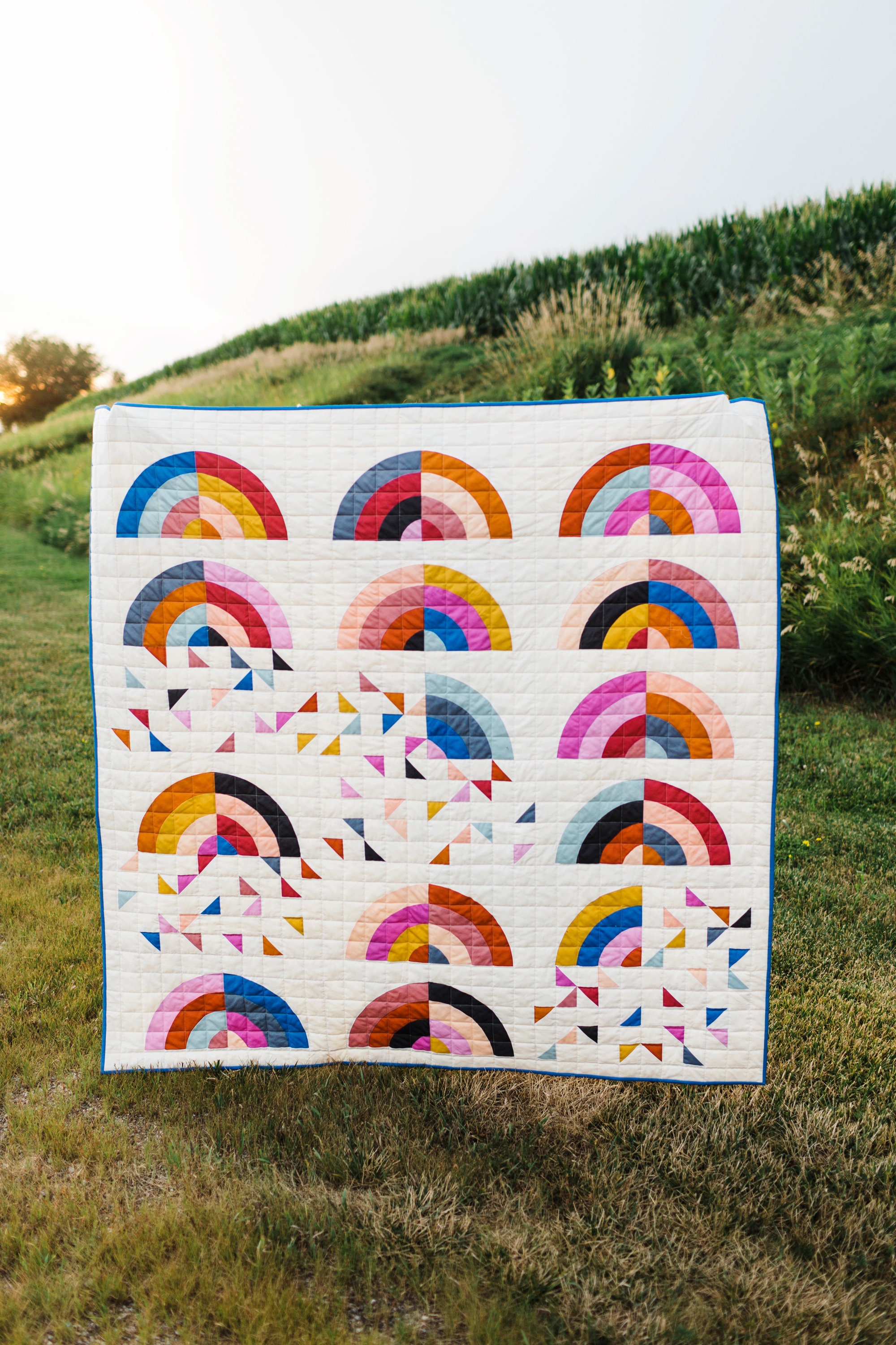 Rainbow Quilt Pattern | Modern Quilt Pattern | Fat Quarter Quilt ...