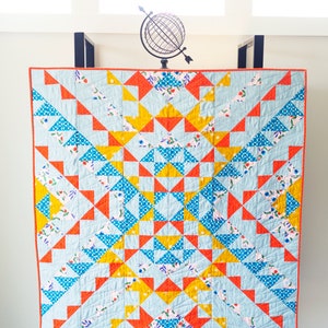 Half Square Triangle Quilt | Modern Quilt Pattern | Beginner Quilt ...
