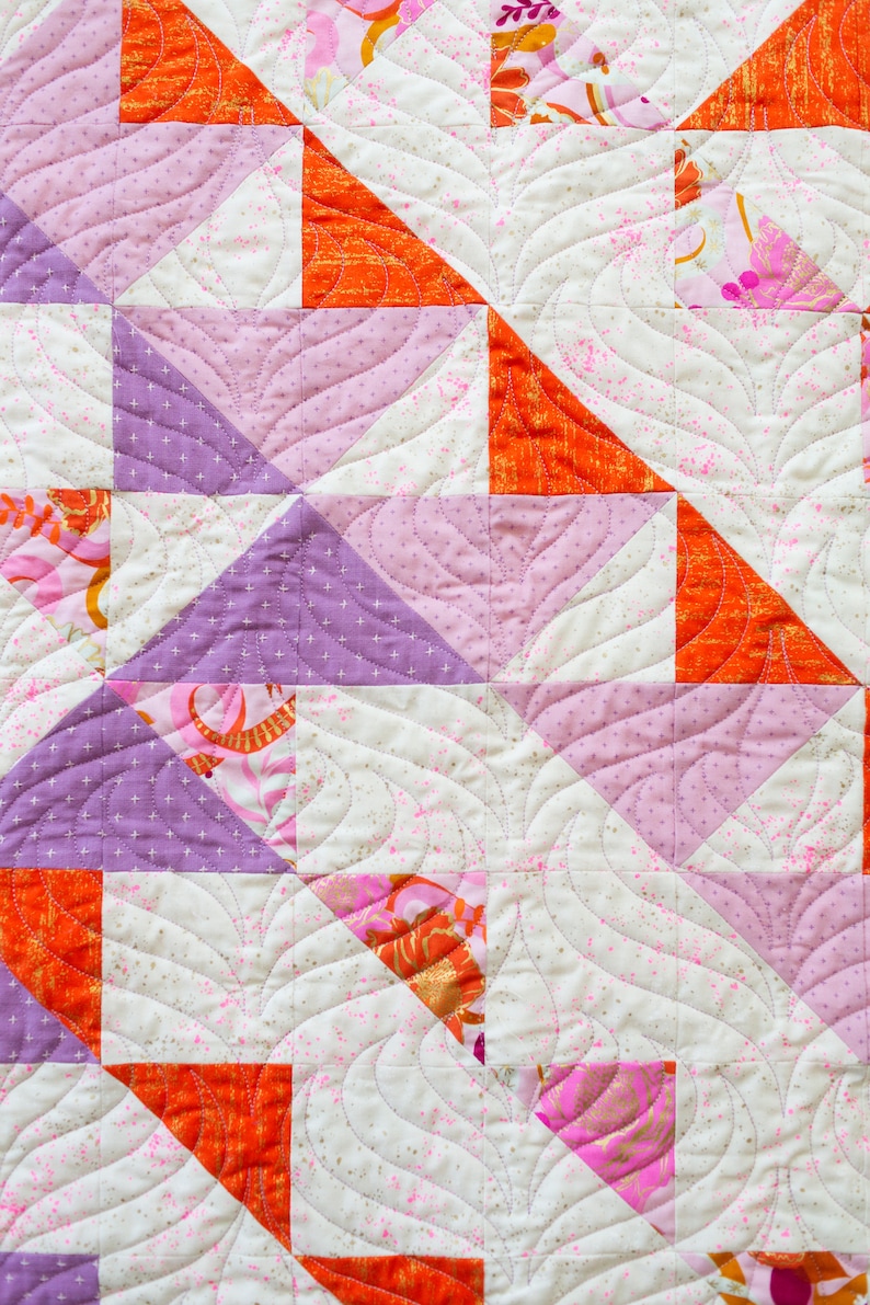 Half Square Triangle Quilt | Modern Quilt Pattern | Beginner Quilt ...
