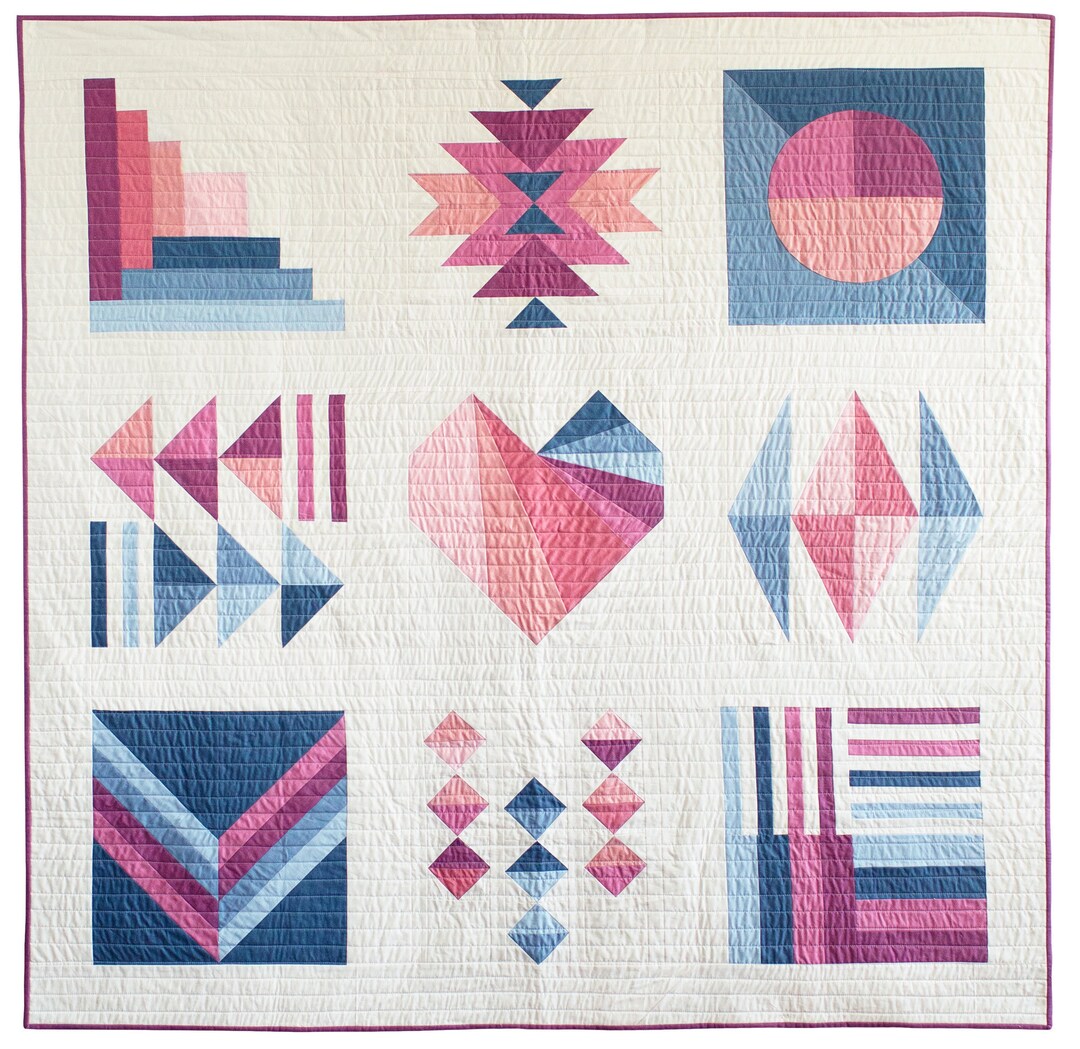 Modern Quilt Pattern Modern Sampler Quilt Pattern Sampler Quilt Kinfolk ...