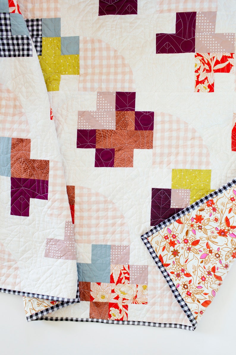 Plus Sign Quilt Pattern Modern Quilt Pattern Modern Plus | Etsy