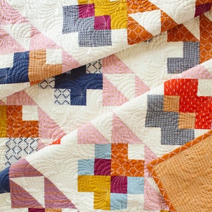 Plus Sign Quilt Pattern Modern Quilt Pattern Modern Plus Quilt ...