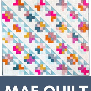 Modern Quilt Pattern Quilt Pattern Beginner Quilt Pattern Modern Patchwork Quilt Pattern ...