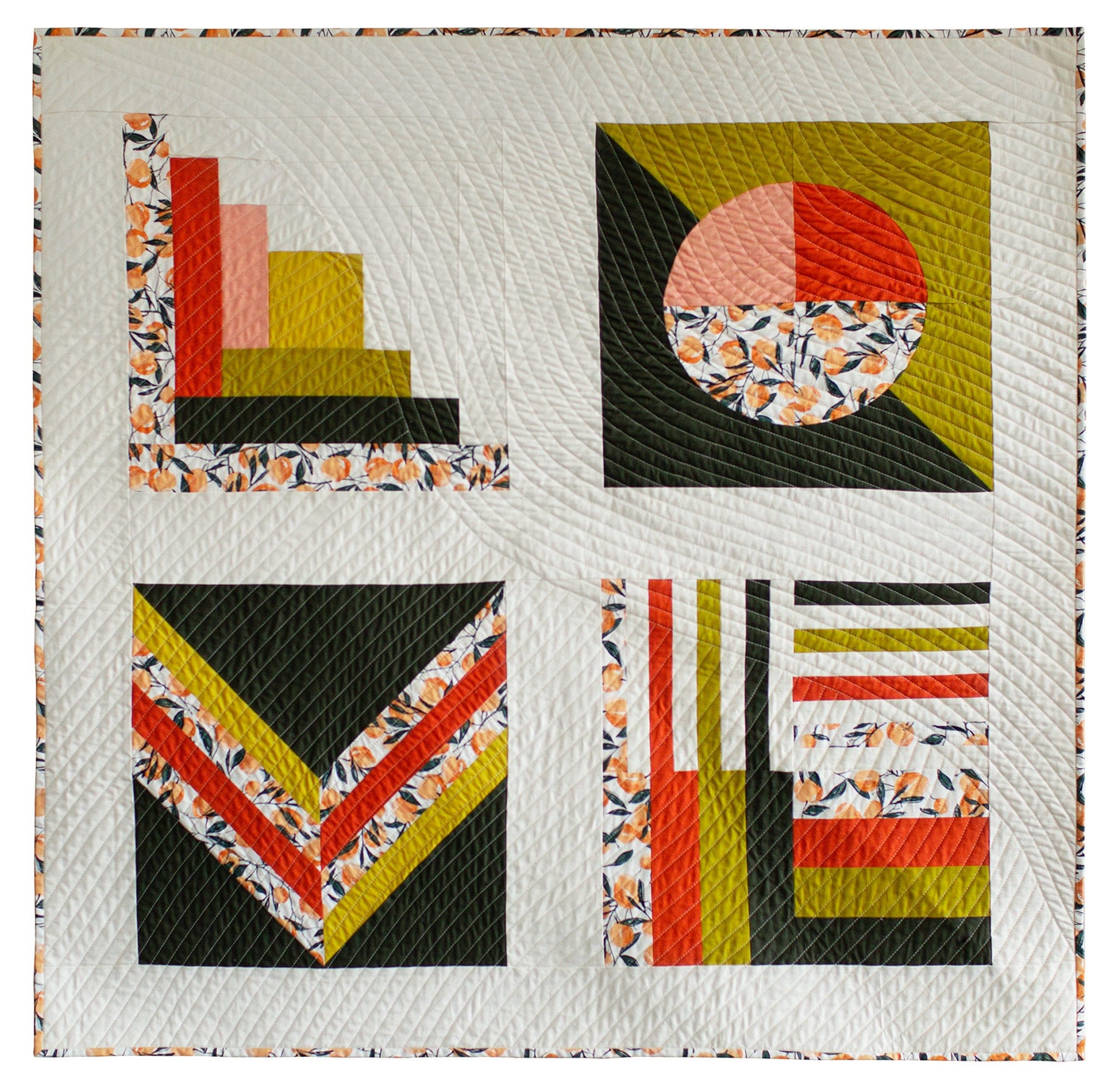 Modern Baby Quilt Pattern Modern Sampler Quilt Pattern - Etsy