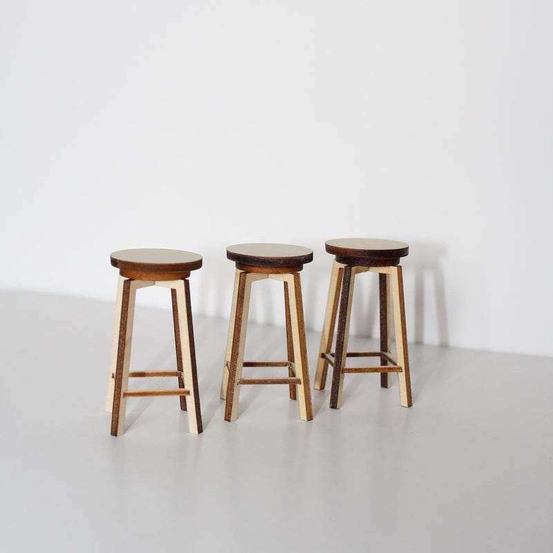 Stools for Dolls House - Etsy