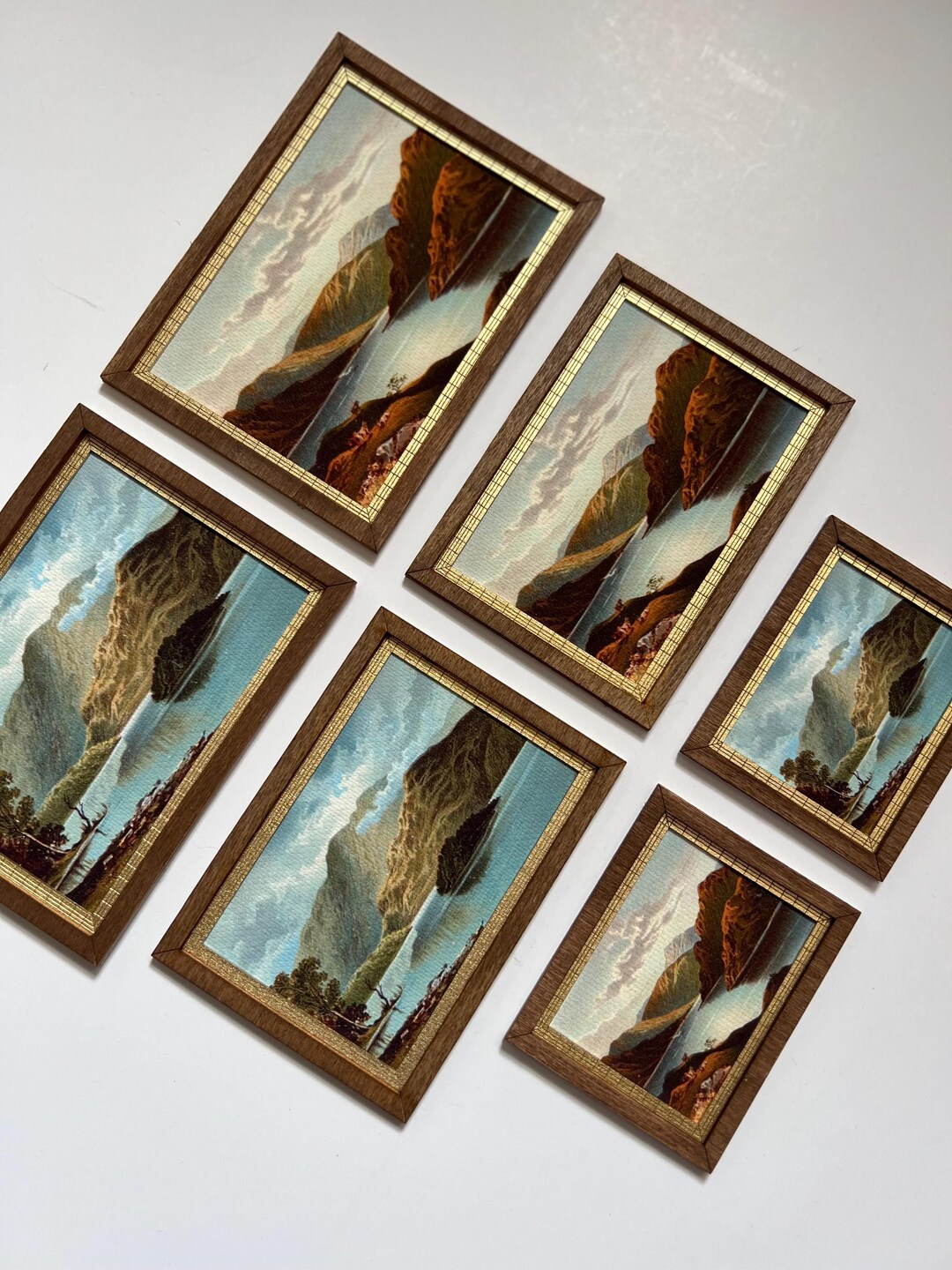 Dollhouse Paintings | 1:12 Scale Miniature Landscape Canvas Wall Art ...
