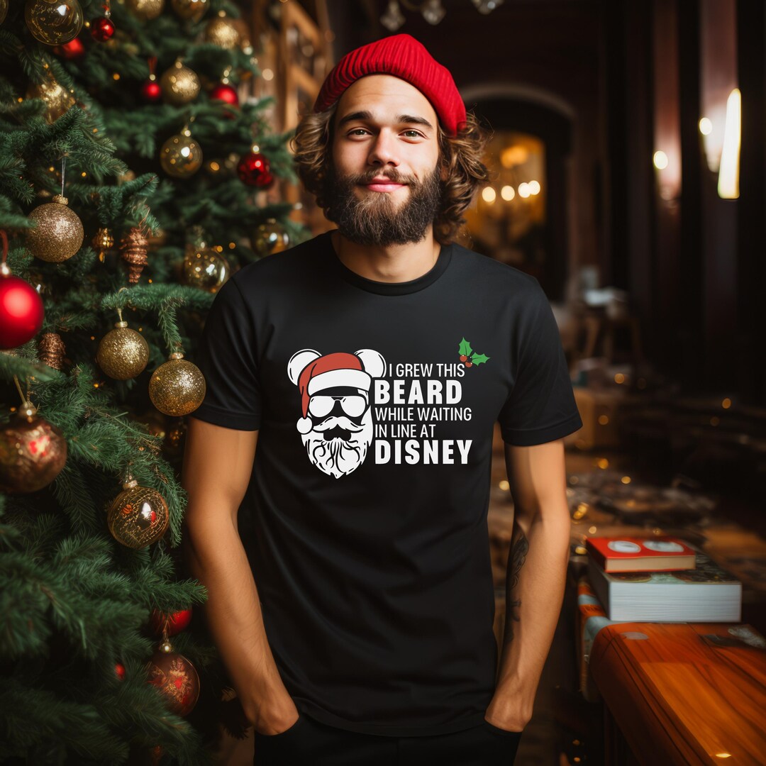Mickey Santa Beard Shirt | Holiday Humor Shirt | Perfect for Disney ...
