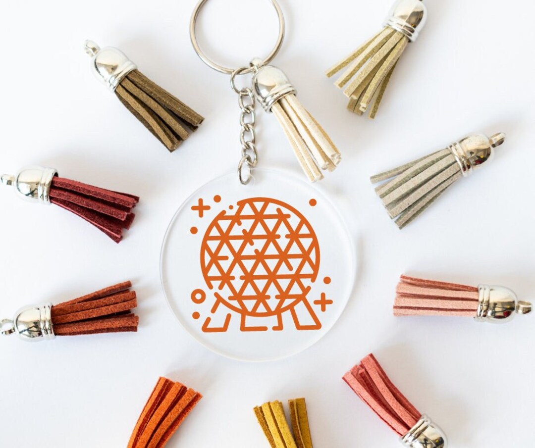 Epcot Keychain Disney Spaceship Earth Monorail Dole Whip Mickey Bar ...