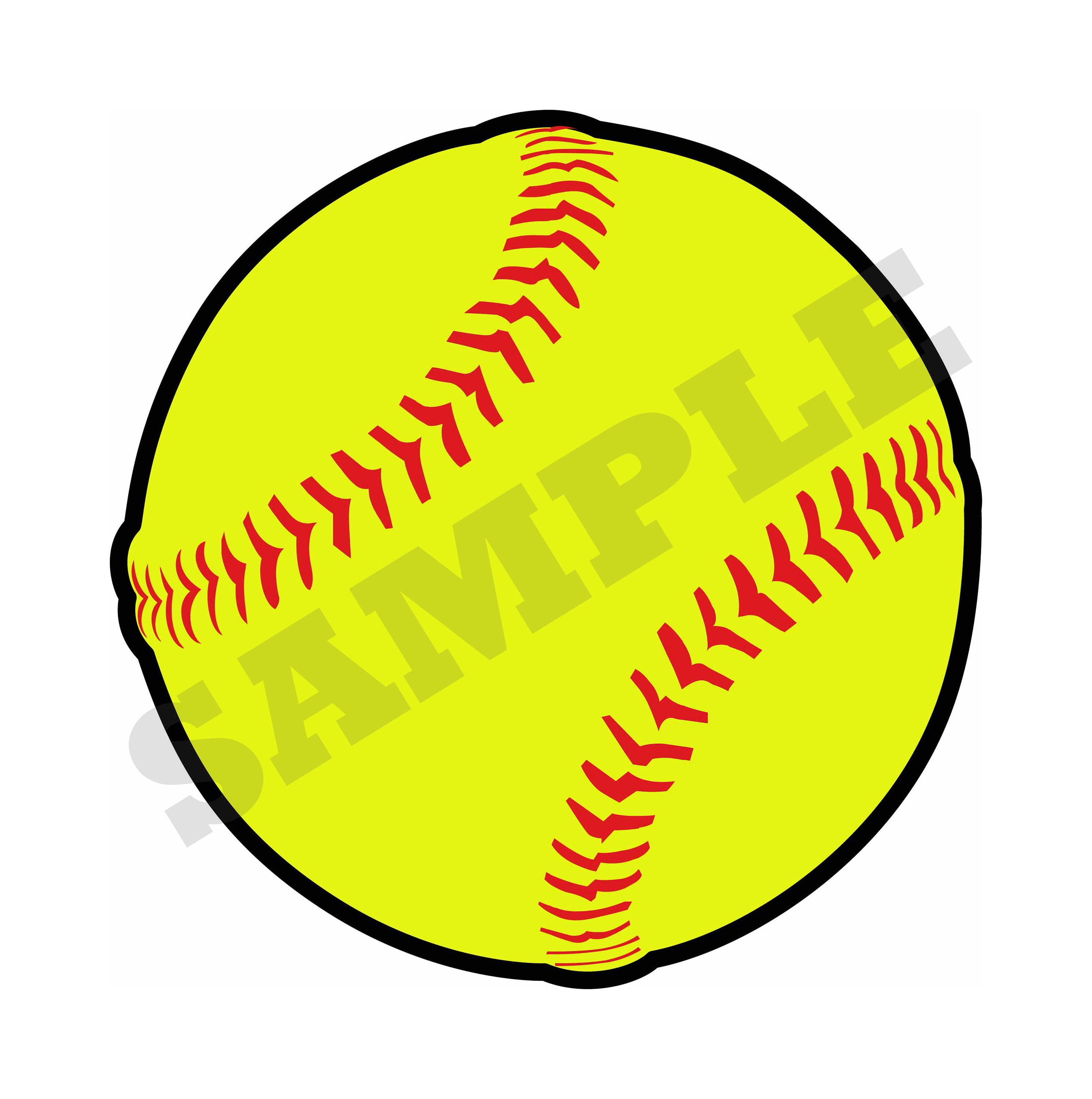 Piccoli file softball SVG DXF Graphic Art Cut | Etsy