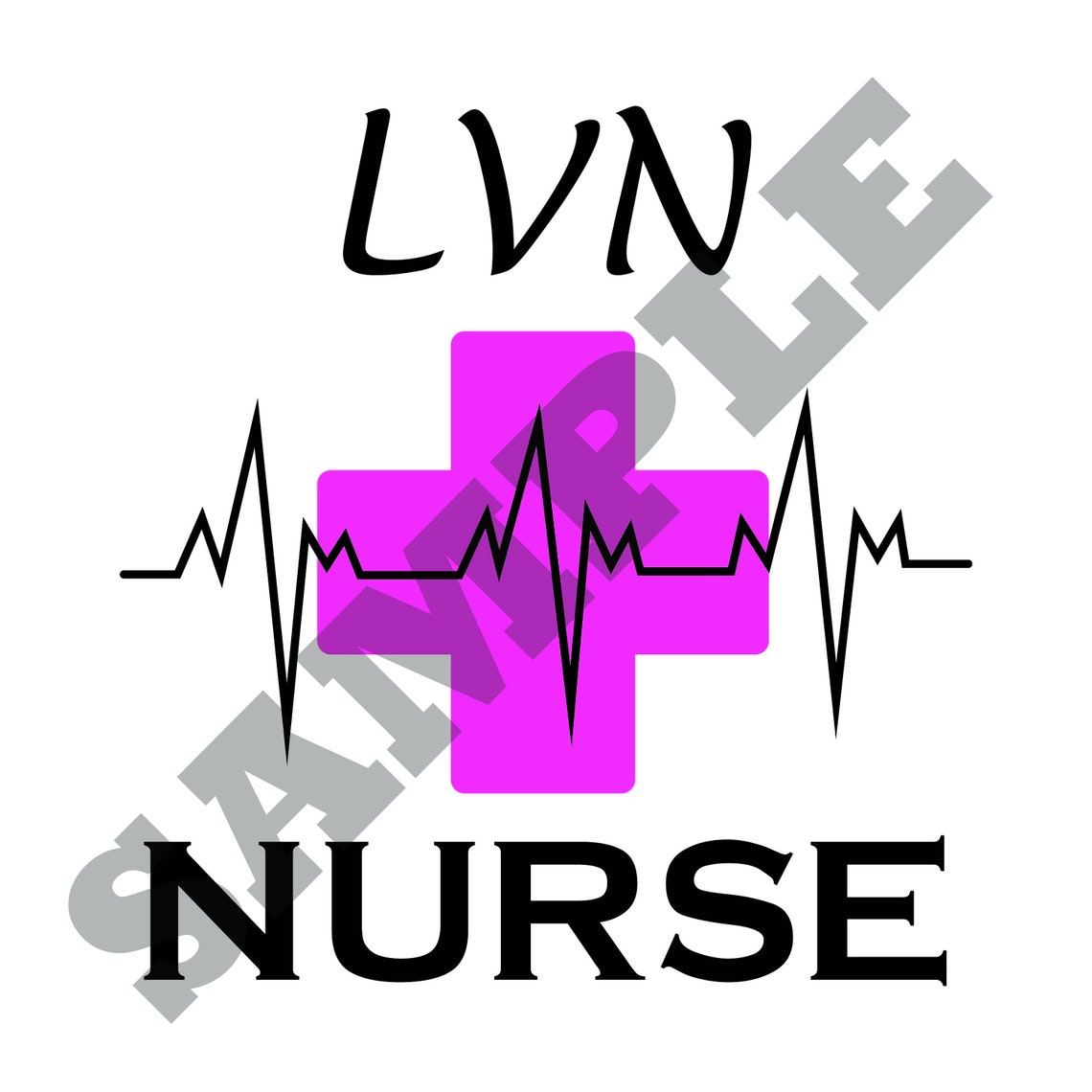 LVN Nurse SVG DXF Graphic Art Cut Files | Etsy