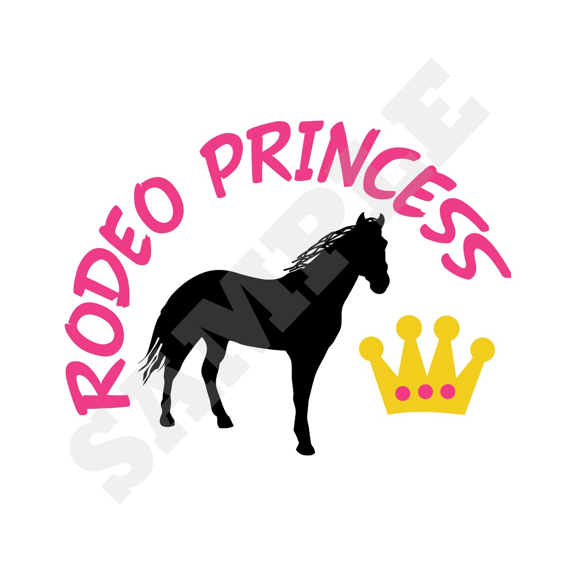 Rodeo Princess SVG DXF Graphic Art Cut file | Etsy