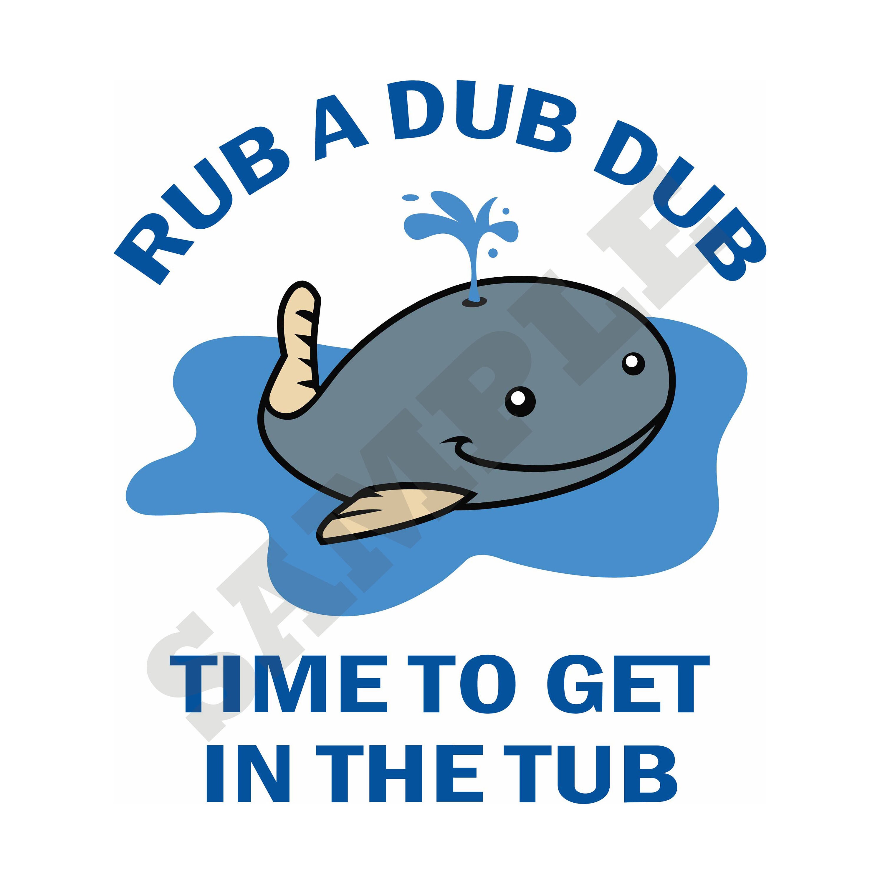 Rub A Dub SVG DXF Graphic Art Cut Files | Etsy