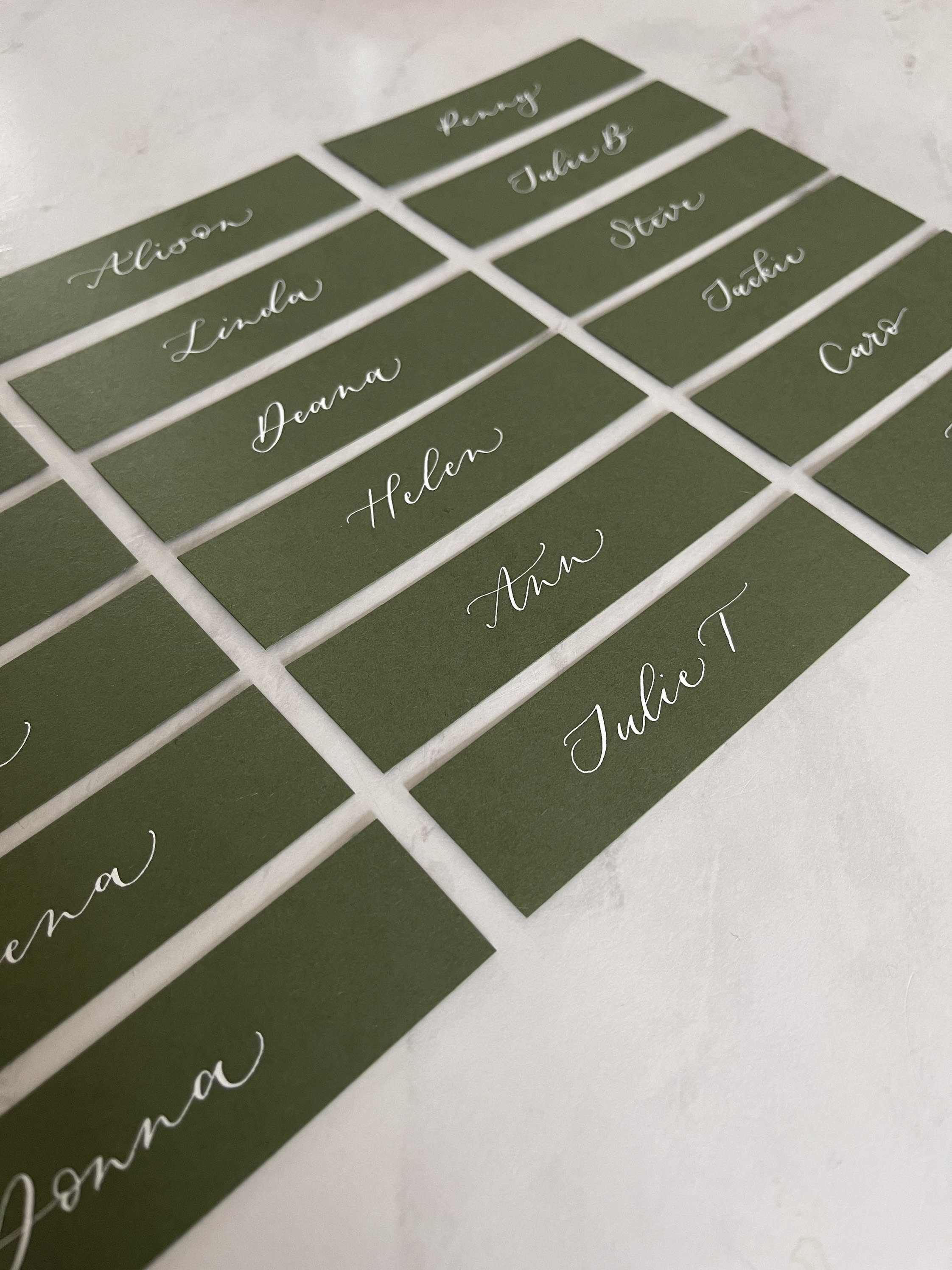 Flat Lay Place Cards Place Cards Event Place Cards Sage - Etsy