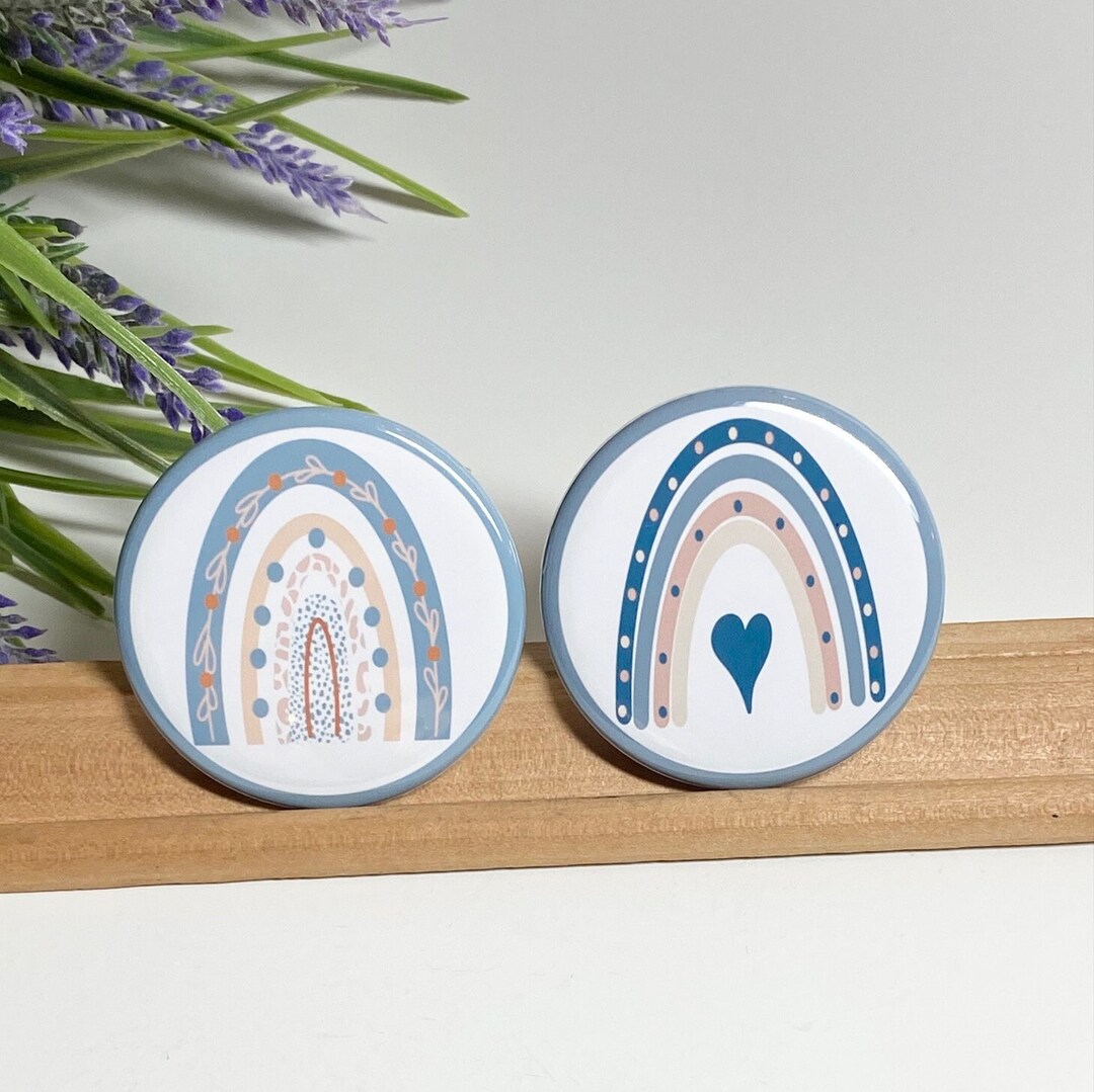 Set of Boho Rainbow Magnets, Set of Two Magnets, Rainbow Magnets - Etsy