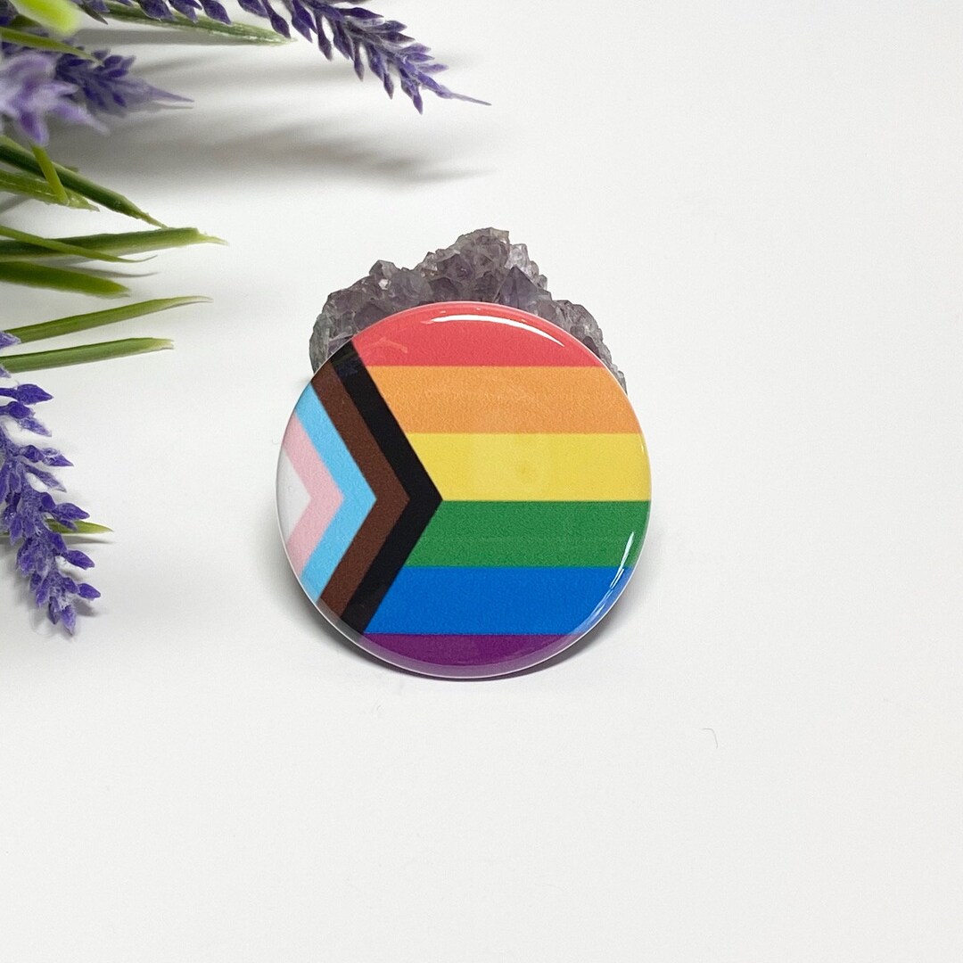 Inclusivity Flag Button, Gay Pride Button, Inclusivity Flag Pin, Gay ...