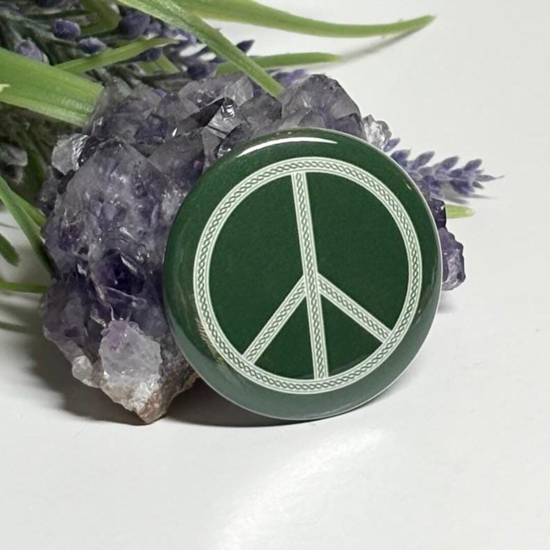 Peace Sign Pinback Button, Peace Sign Pins, Peace Sign, Colorful Peace ...