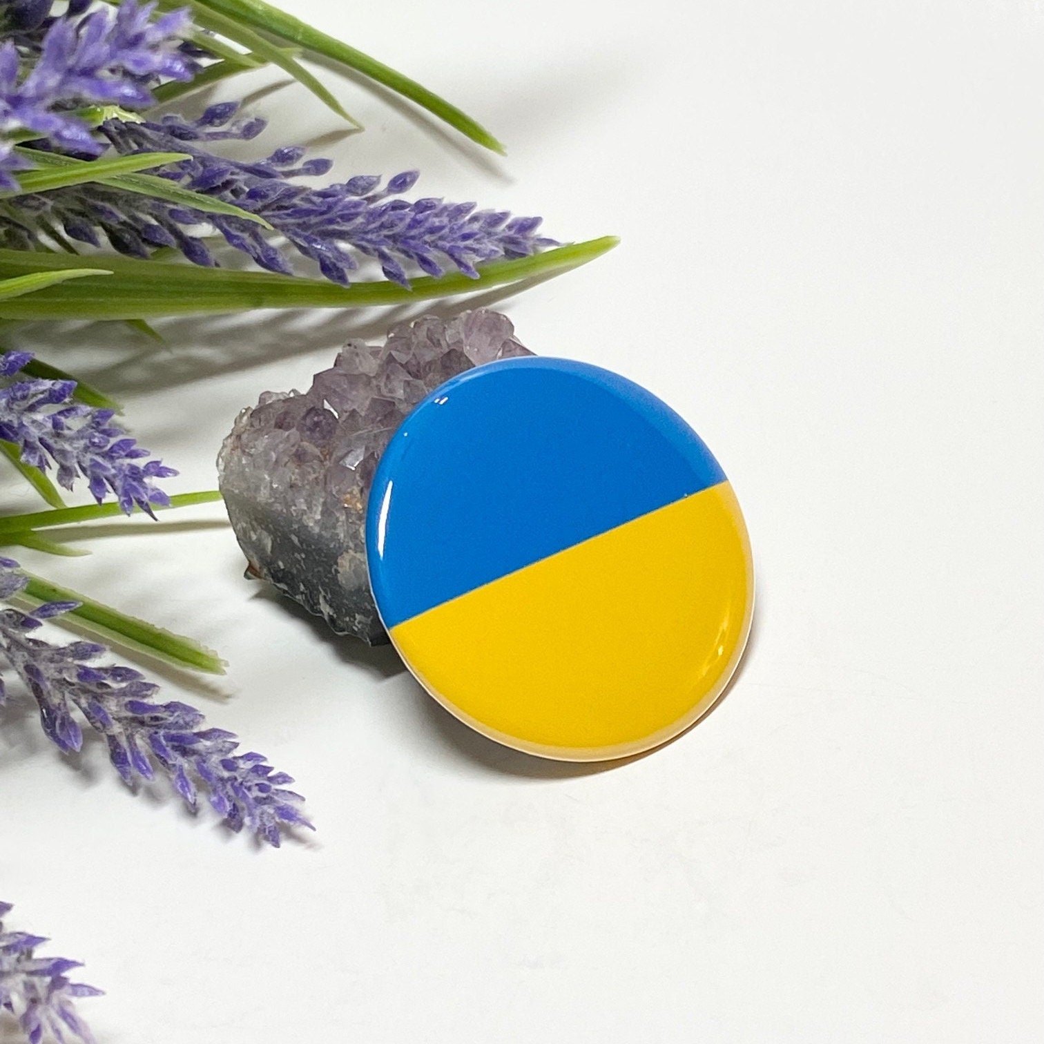 Ukrainian Flag Pin Ukrainian Flag Pinback Button Support - Etsy