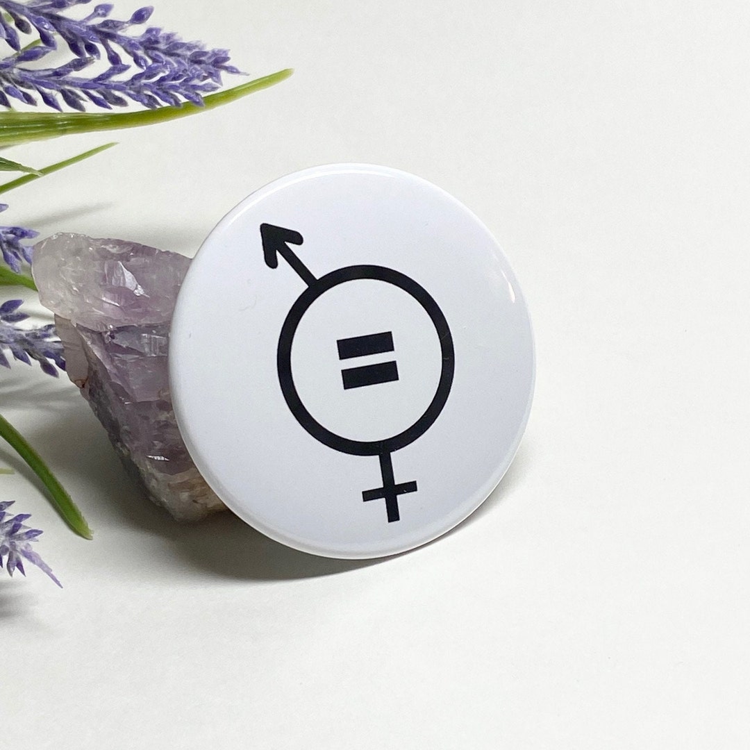 Equality Button Equality Between Men and Women Button Male - Etsy
