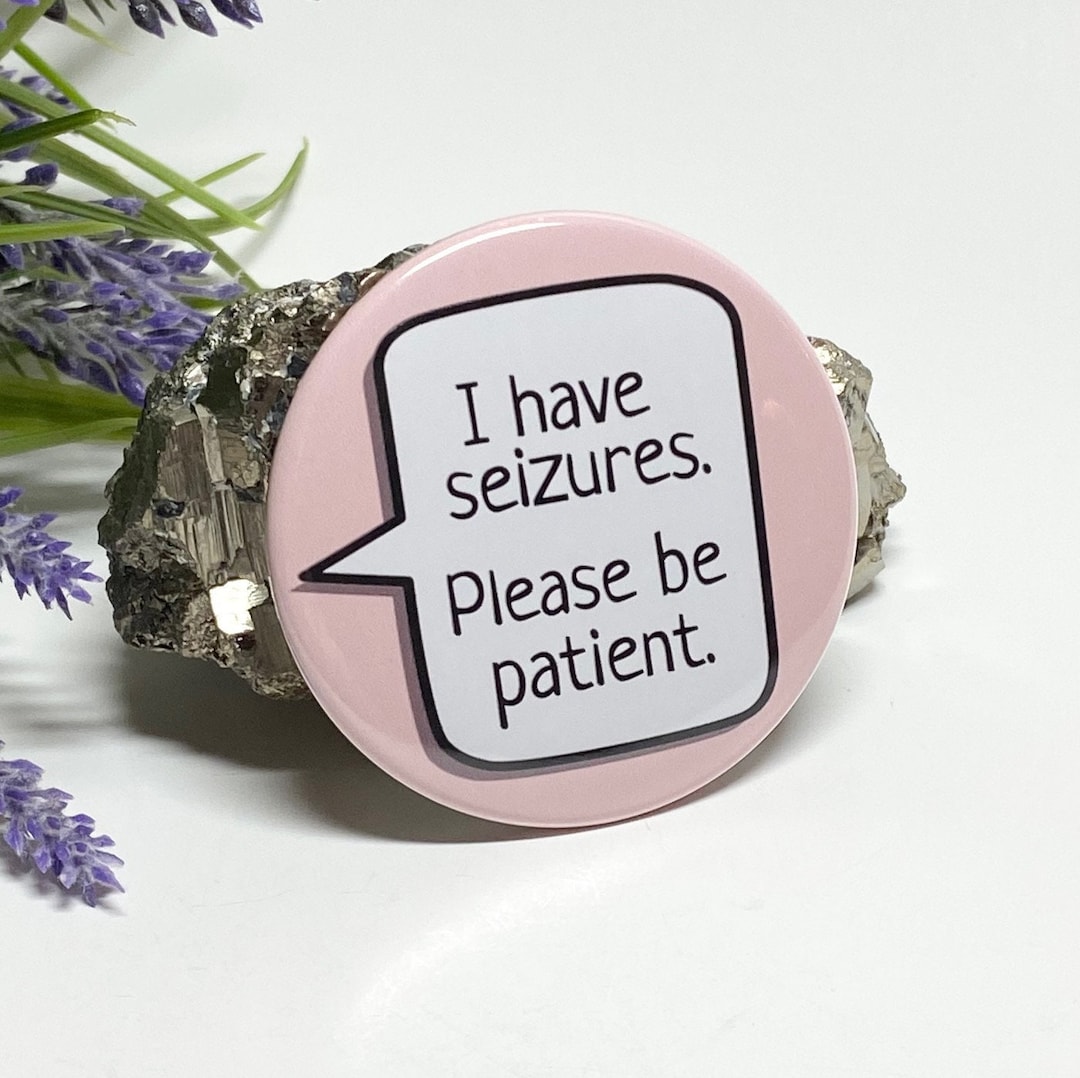 Seizure Awareness Button, Epilepsy Awareness Pinback Button, Seizure ...