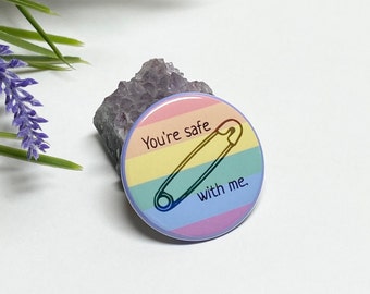 Safety Pin Button - Etsy