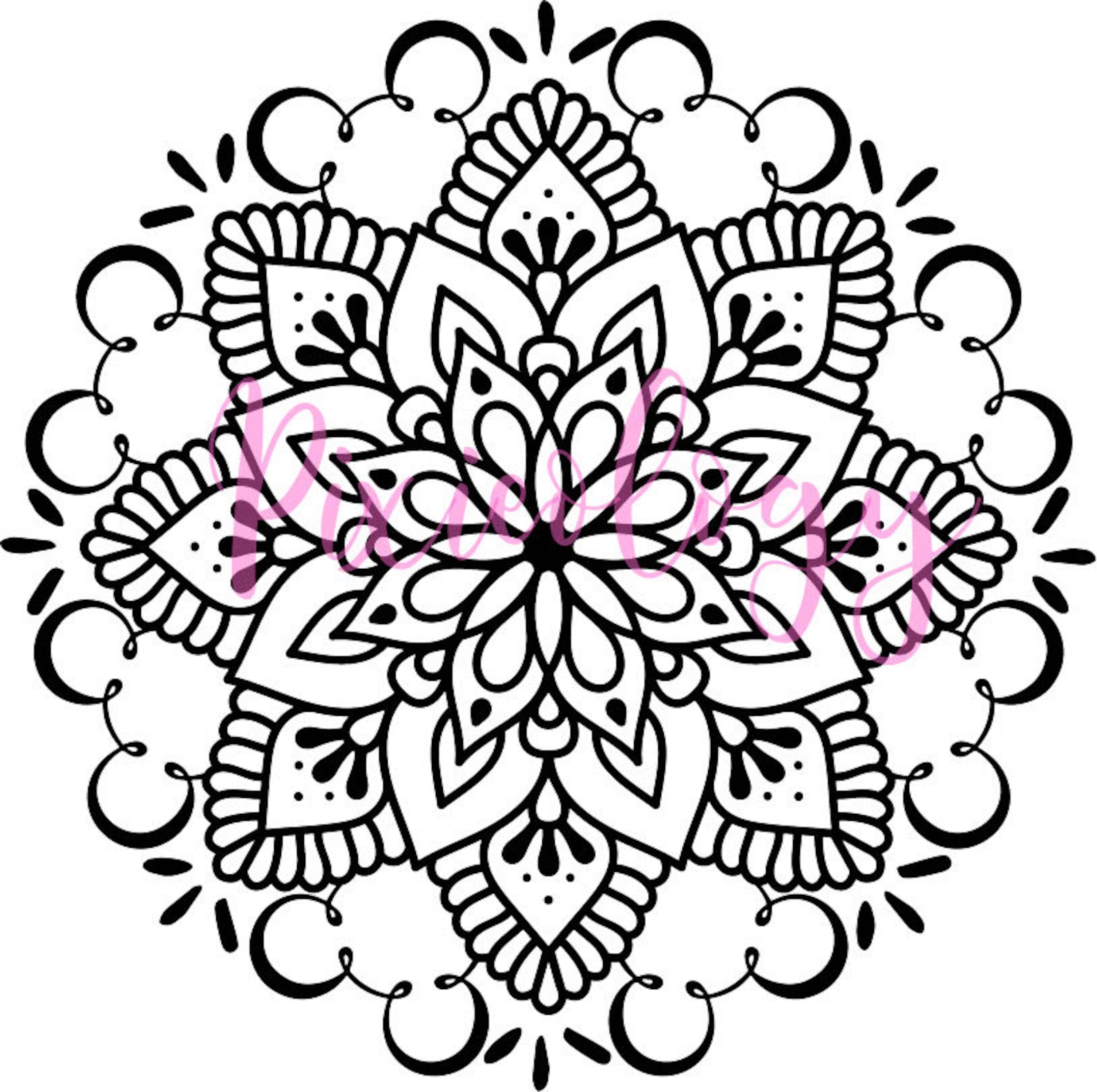 Mickey Mandala 1 SVG - Etsy