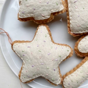 PDF Felt Sewing Christmas Cookie Ornament Pattern, Sewing Pattern, Felt ...