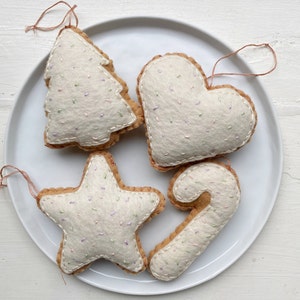 PDF Felt Sewing Christmas Cookie Ornament Pattern, Sewing Pattern, Felt ...