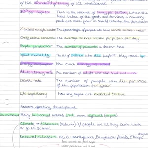 GCSE Geography Revision Notes Guide Written by a Grade 9 Student 9-1 - Etsy