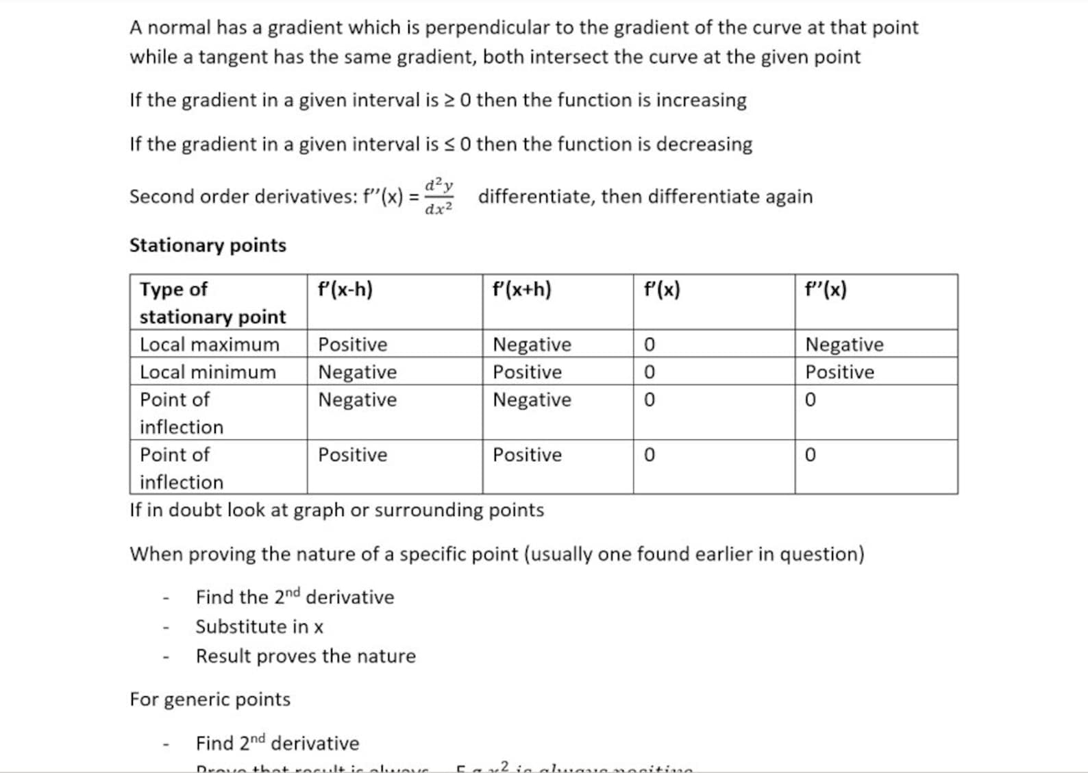 A Level Maths Revision