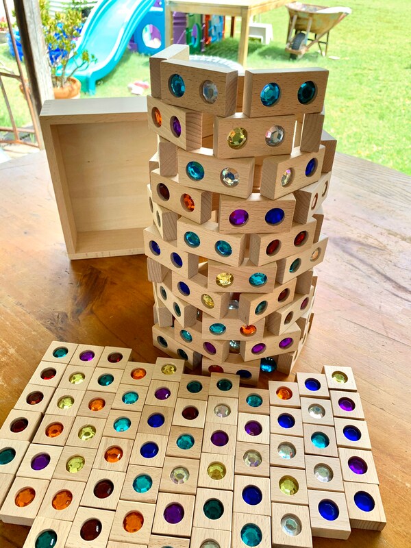 100 Wooden Rainbow Stacking 12 Pieces INSPIRATION Ideas PDF - Etsy Canada