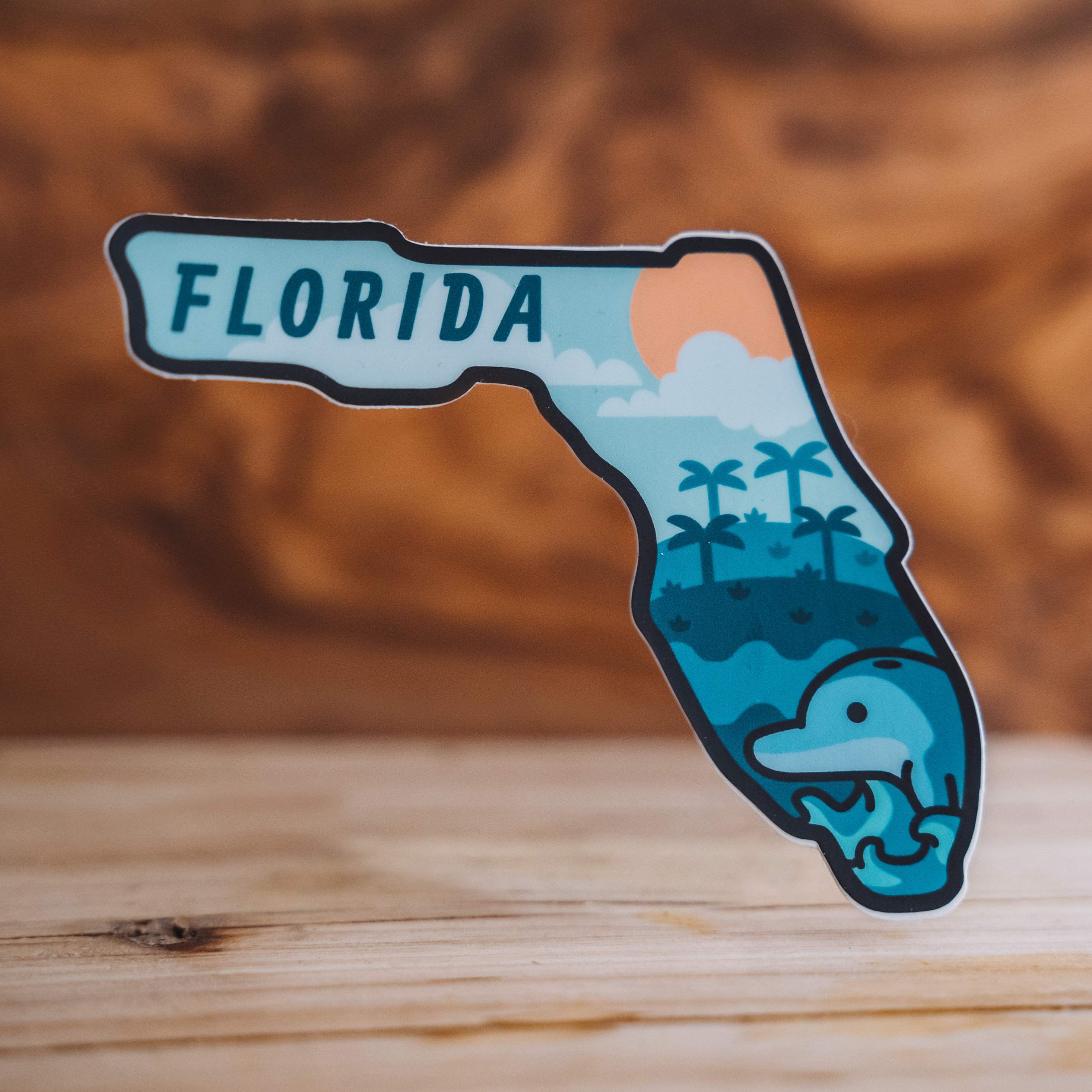 Florida Sticker Florida State Outline Travel Sticker FL | Etsy