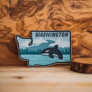 Washington Sticker US State Sticker | Etsy