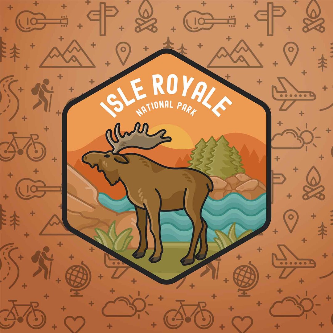 Isle Royale National Park Sticker - Etsy