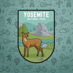 Yosemite National Park Sticker - Etsy