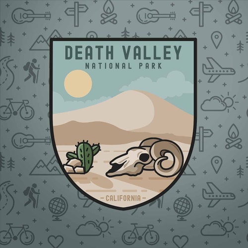 Death Valley National Park Vinyl Sticker - Etsy