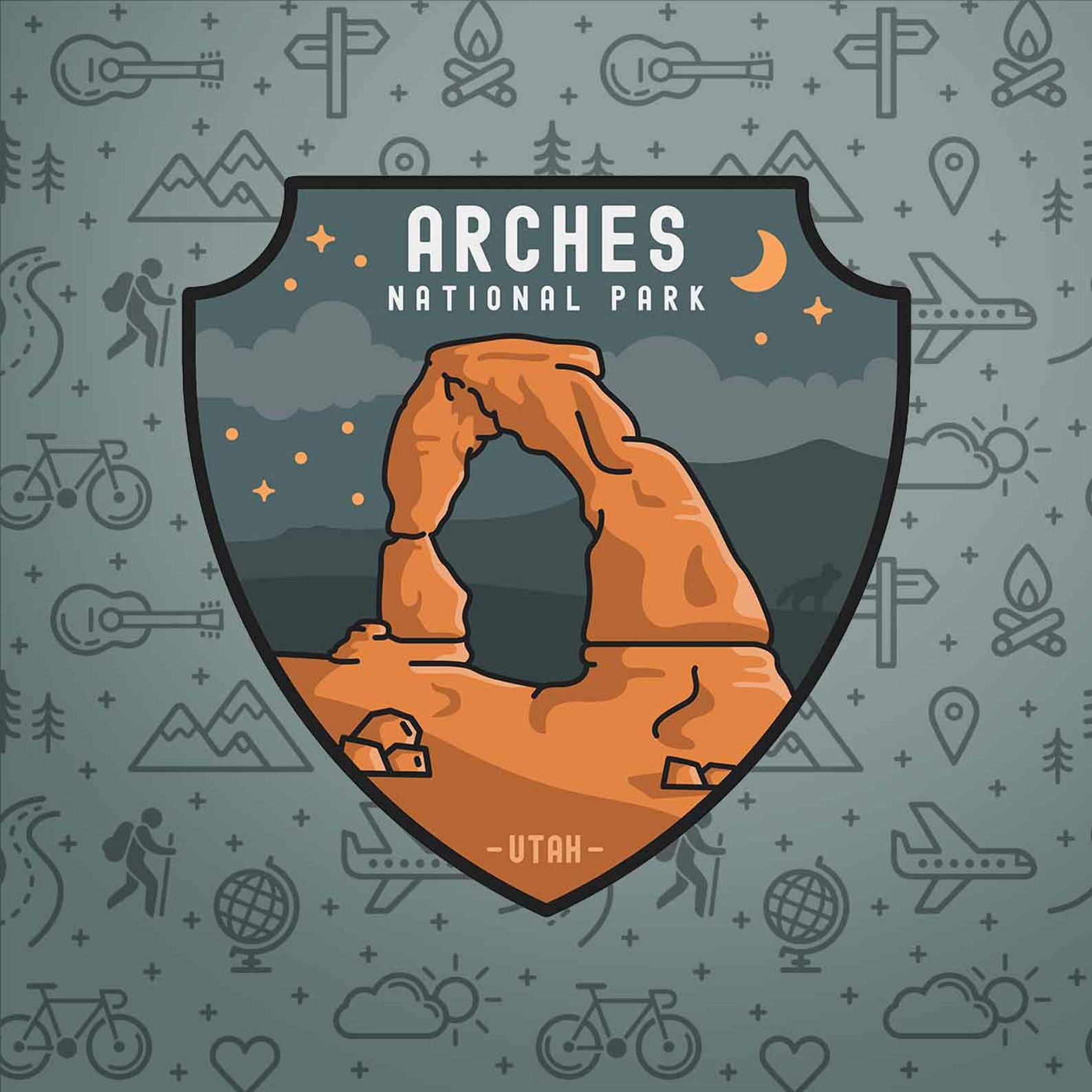 Arches National Park Sticker - Etsy