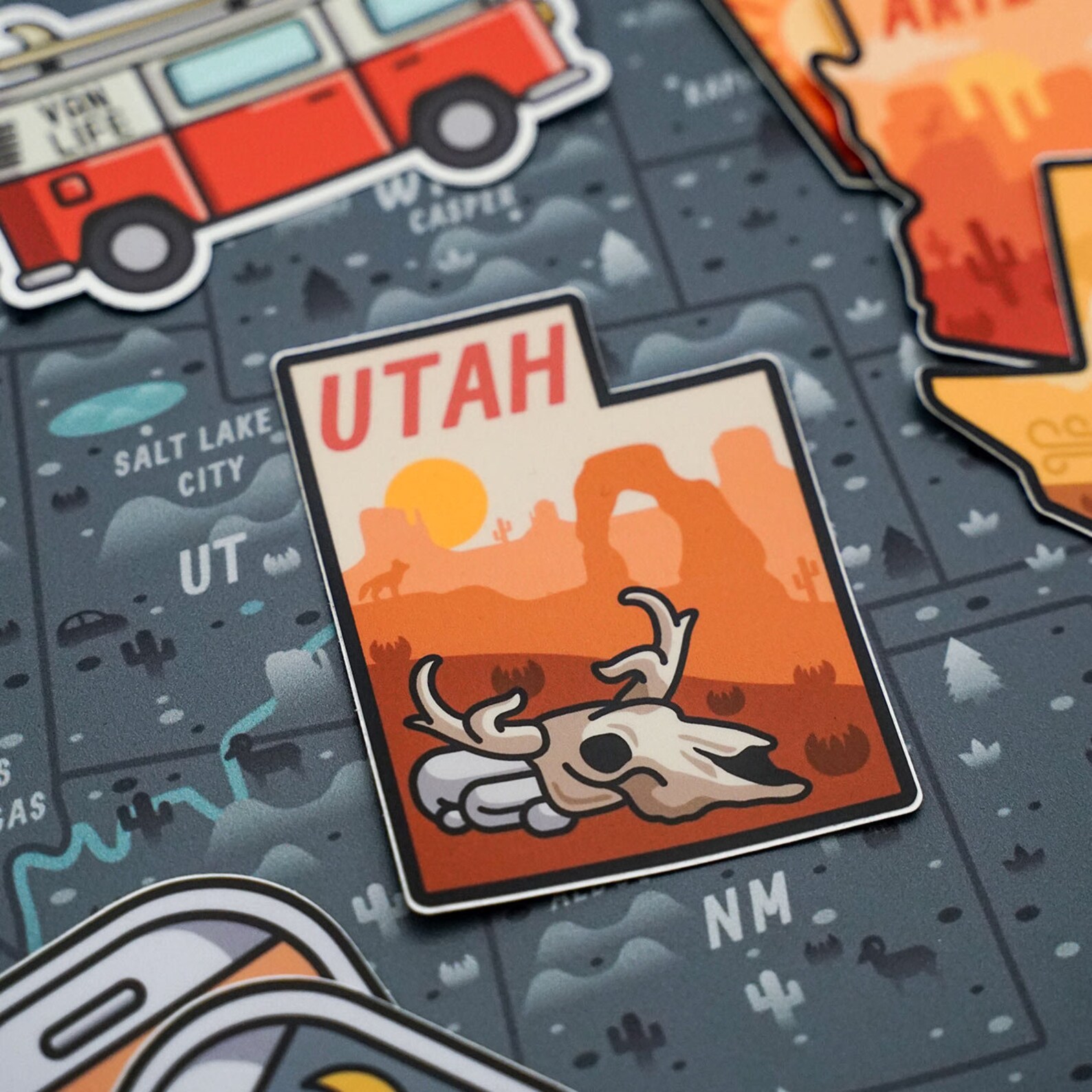 Utah Sticker Utah Travel Sticker National Park Sticker | Etsy
