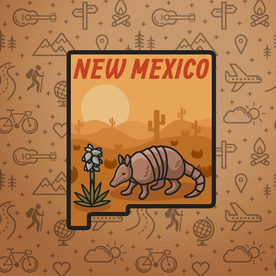 New Mexico Sticker US State Sticker - Etsy