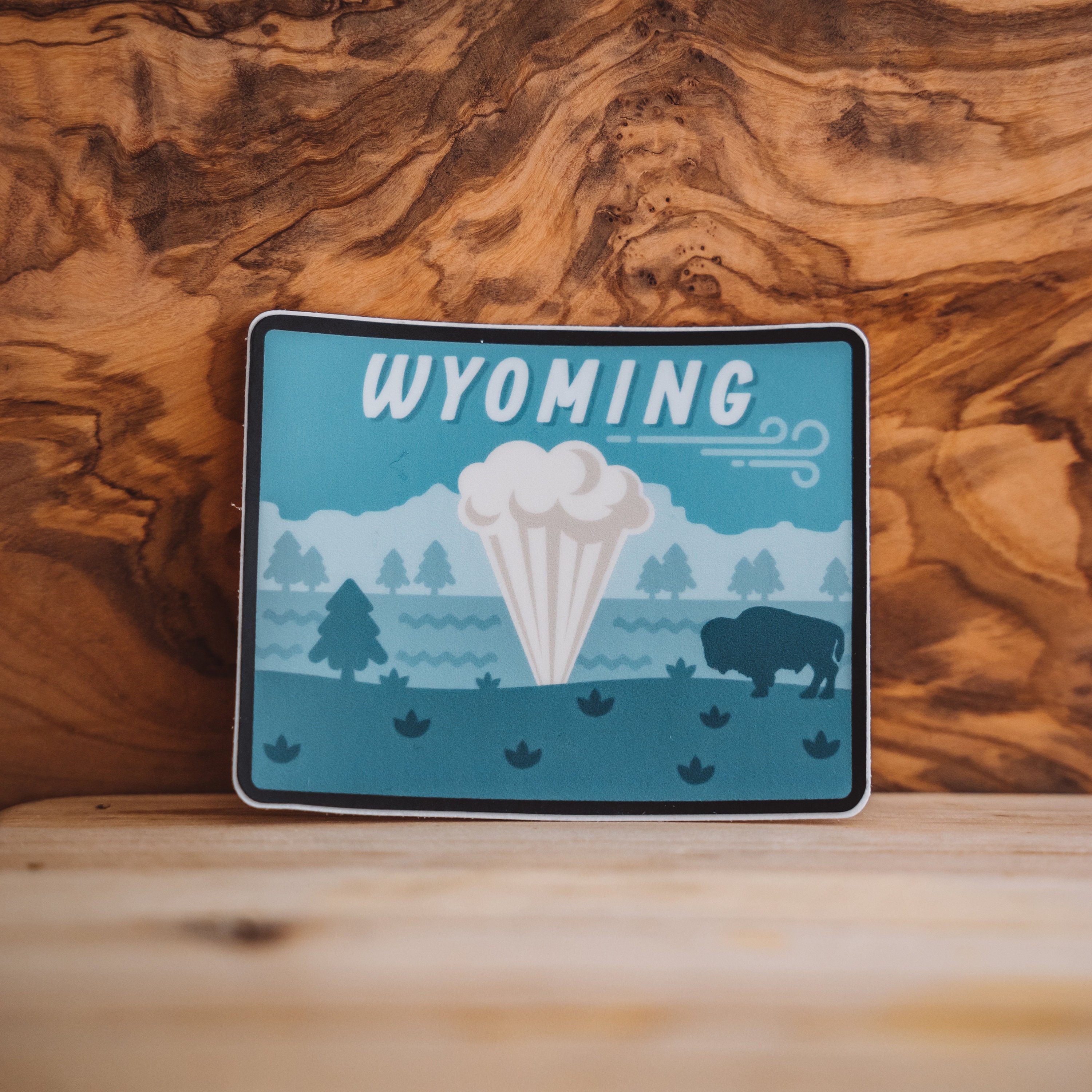 Wyoming Sticker US State Sticker | Etsy