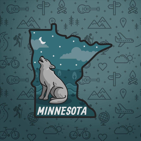 Minnesota Sticker - Etsy