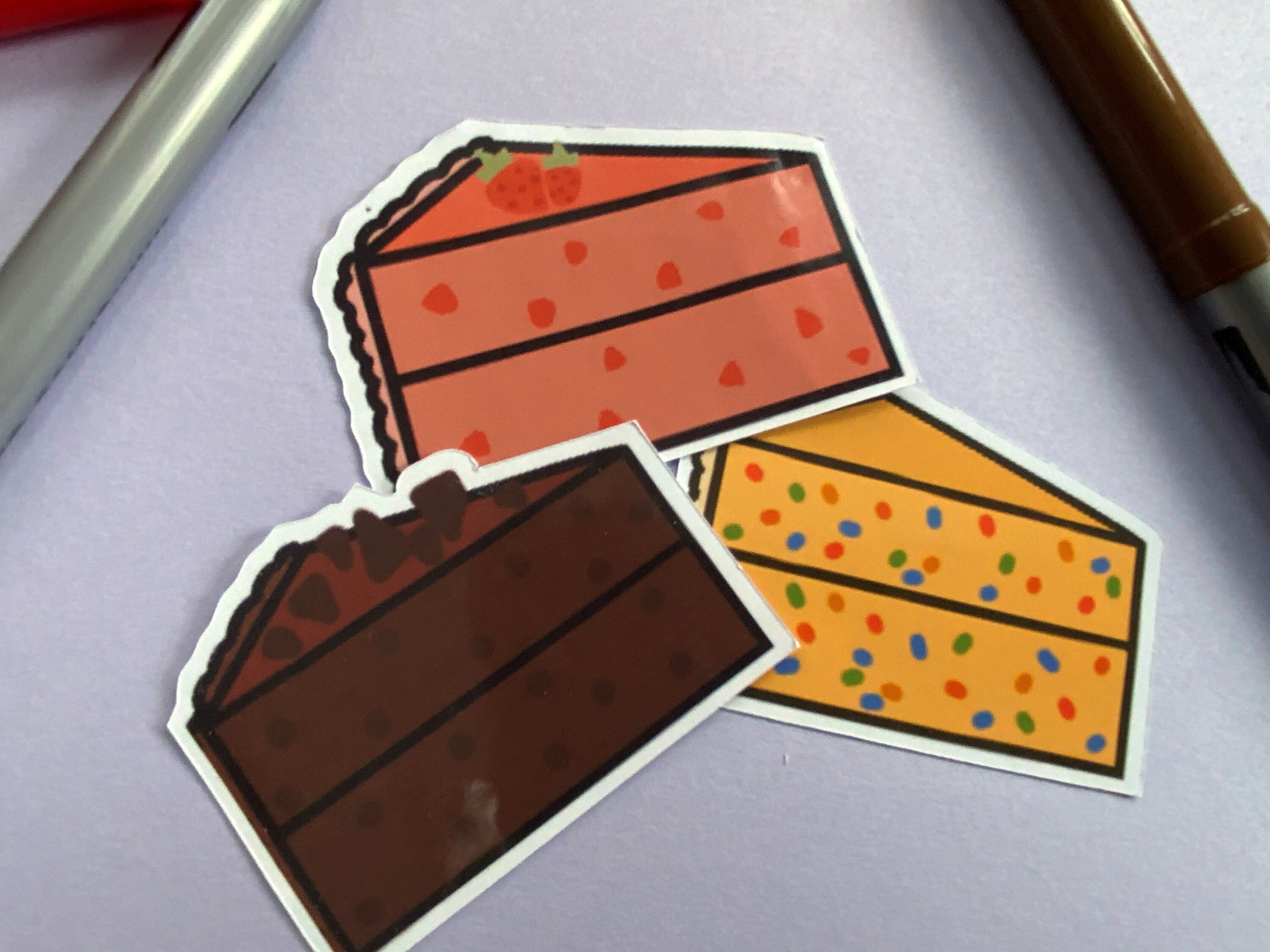 Cake Sticker Pack | Etsy