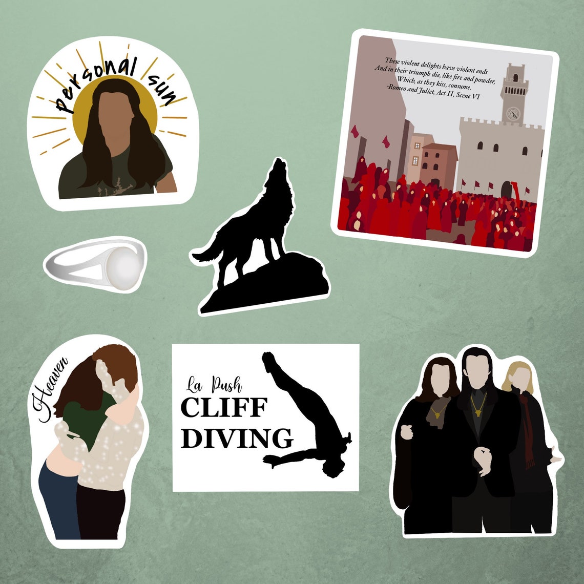 Twilight Saga: New Moon Sticker Pack | Etsy