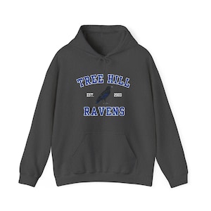 TREE HILL RAVENS Hoodie, Unisex Heavy Blend™ Hooded Sweatshirt, One ...