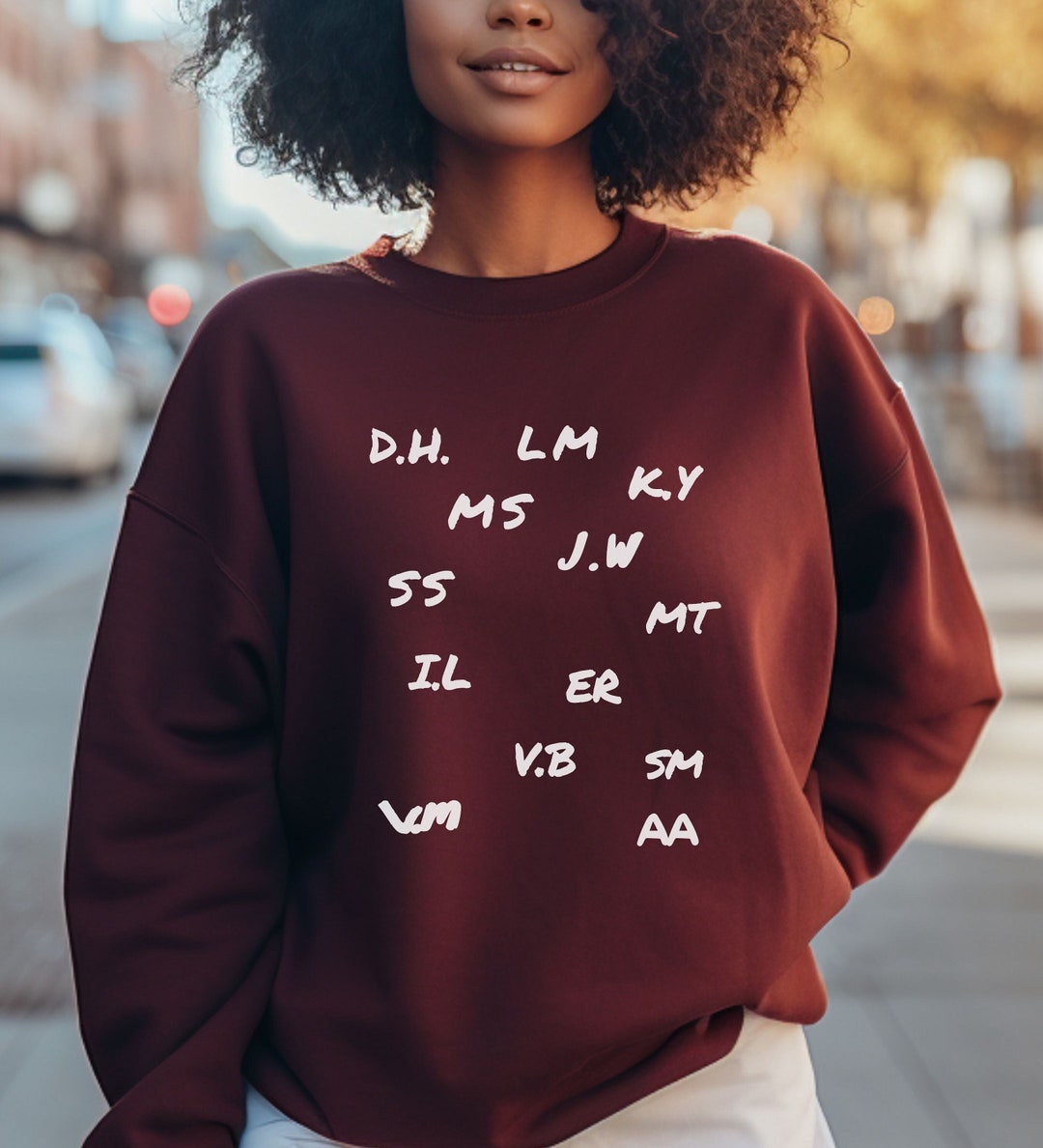 BEACON HILLS High, TW Yearbook Initials Sweatshirt, Unisex Heavy Blend ...