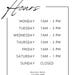 Editable Store Hours Sign | Business Hours Template (digital File) - Etsy