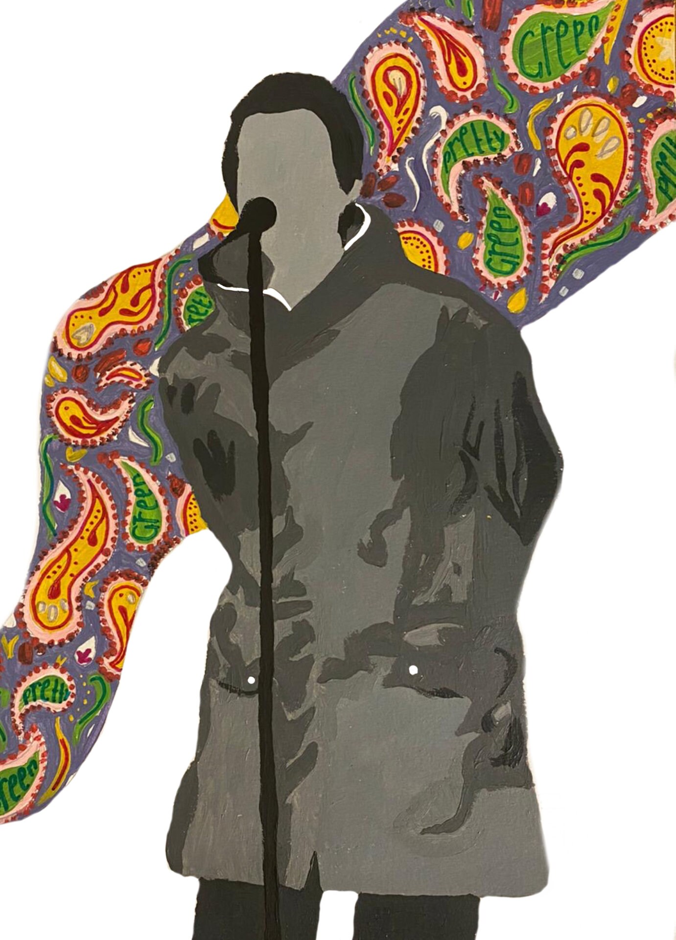 Liam Gallagher Pretty Green Drawing | Etsy