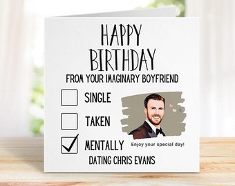Chris Evans Birthday Card | Etsy UK