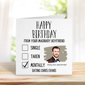 Chris Evans Birthday Card, Chris Evans Bday Card, Happy Birthday Card ...